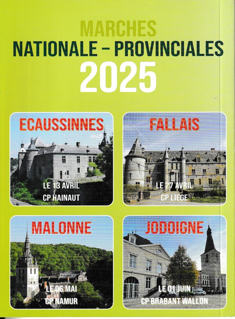 Prochaines Marches | Fédération Francophone Belge de Marches Populaires ...